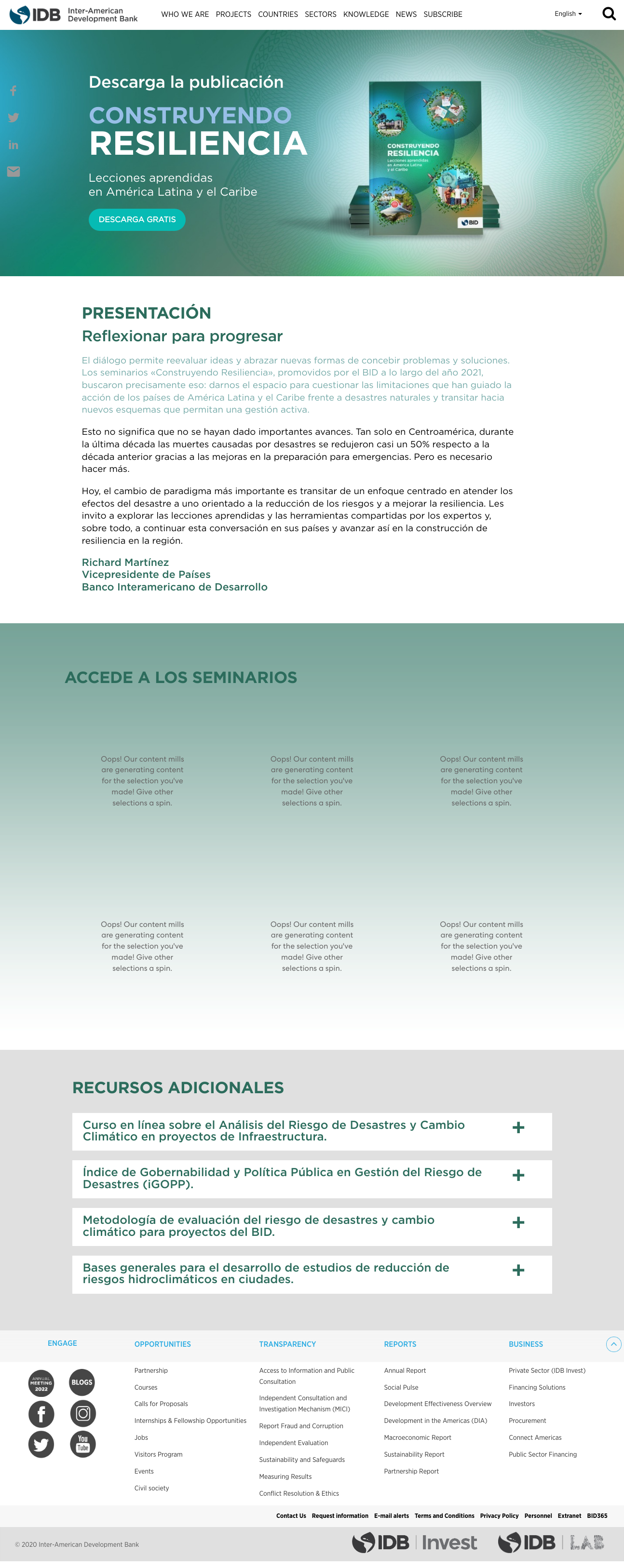 Construyendo Resiliencia Old