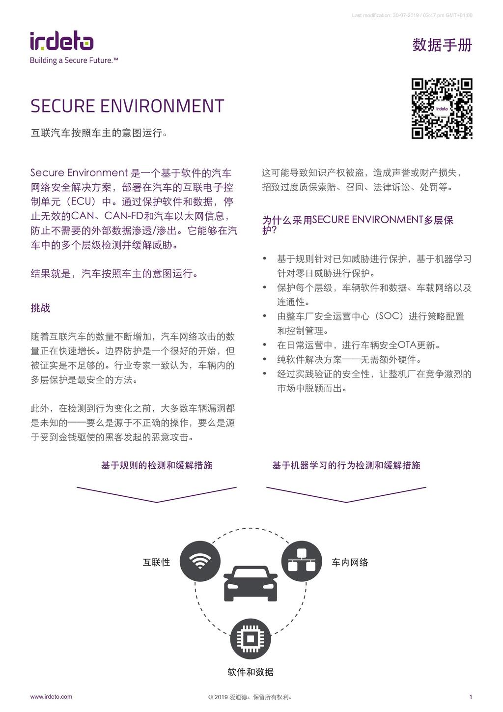 数据手册: Secure Environment