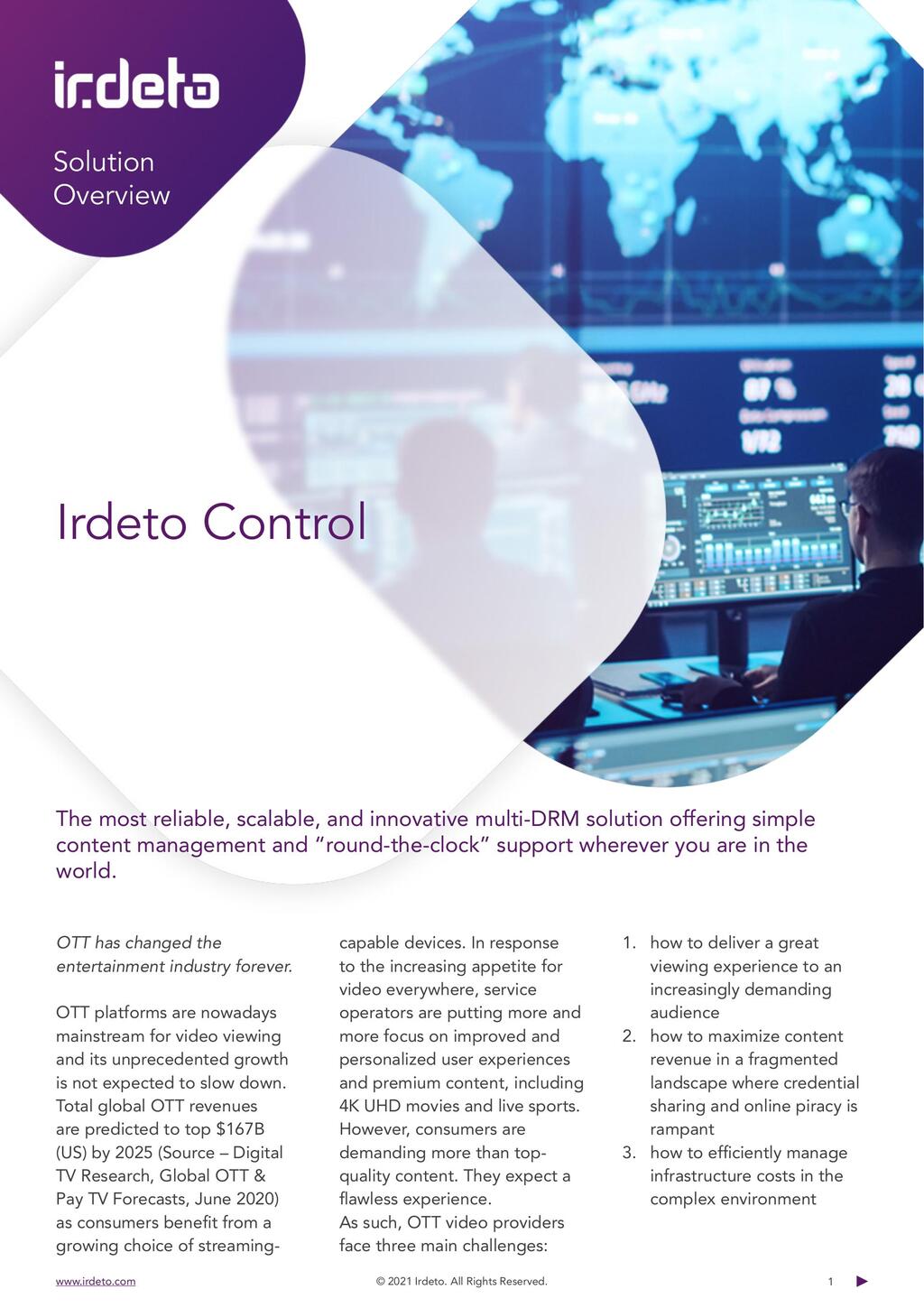 Solution Overview: Irdeto Control