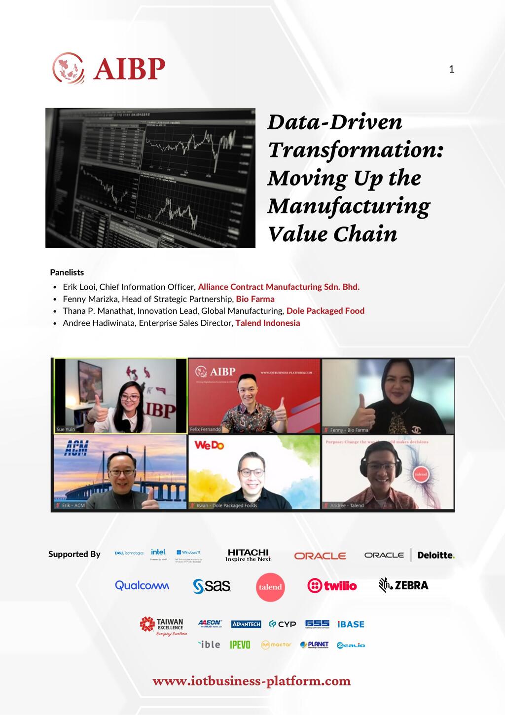 Data Driven Transformation - Moving Up the Manufacturing Value Chain