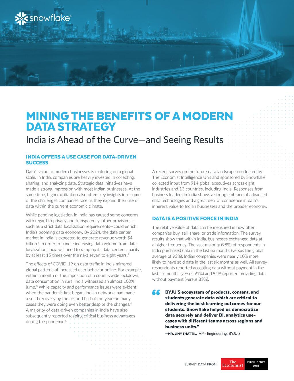 Mining The Benefits Of A Modern Data Strategy In India