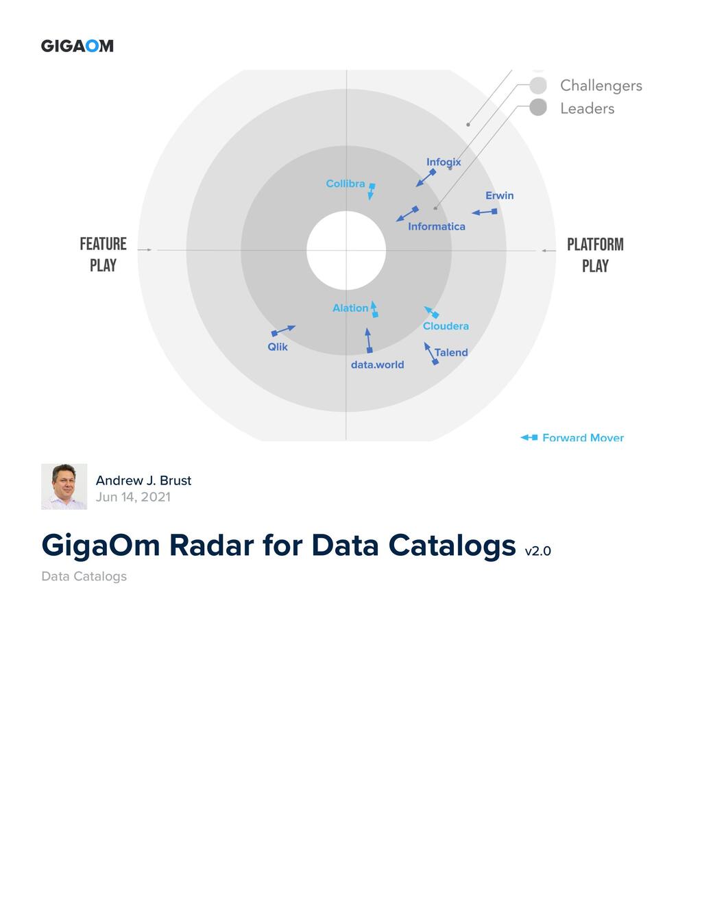 GigaOm Radar for Data Catalogs