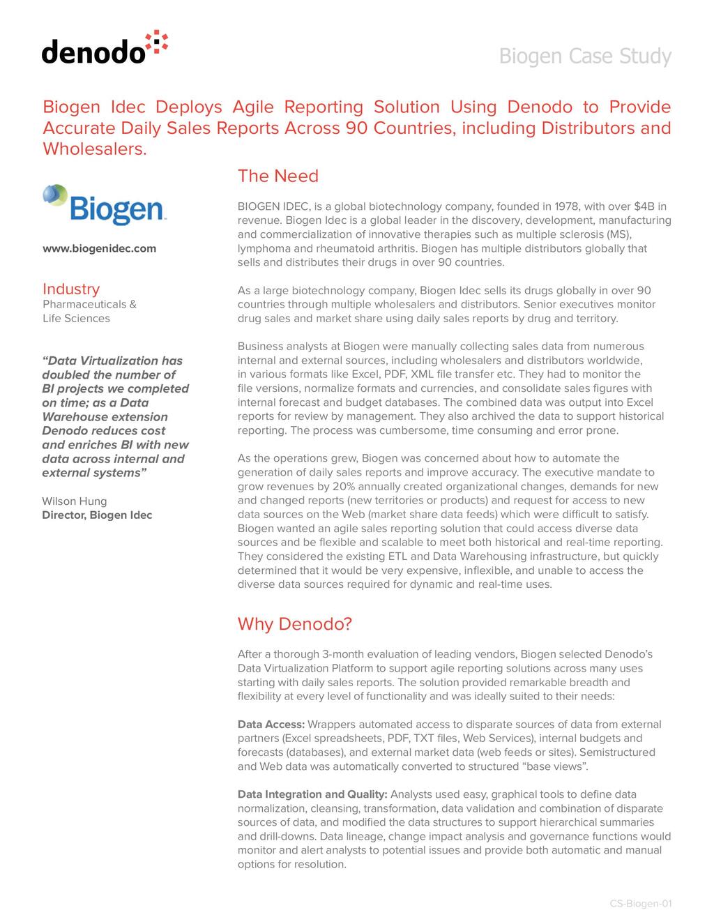 Biogen| Case Study
