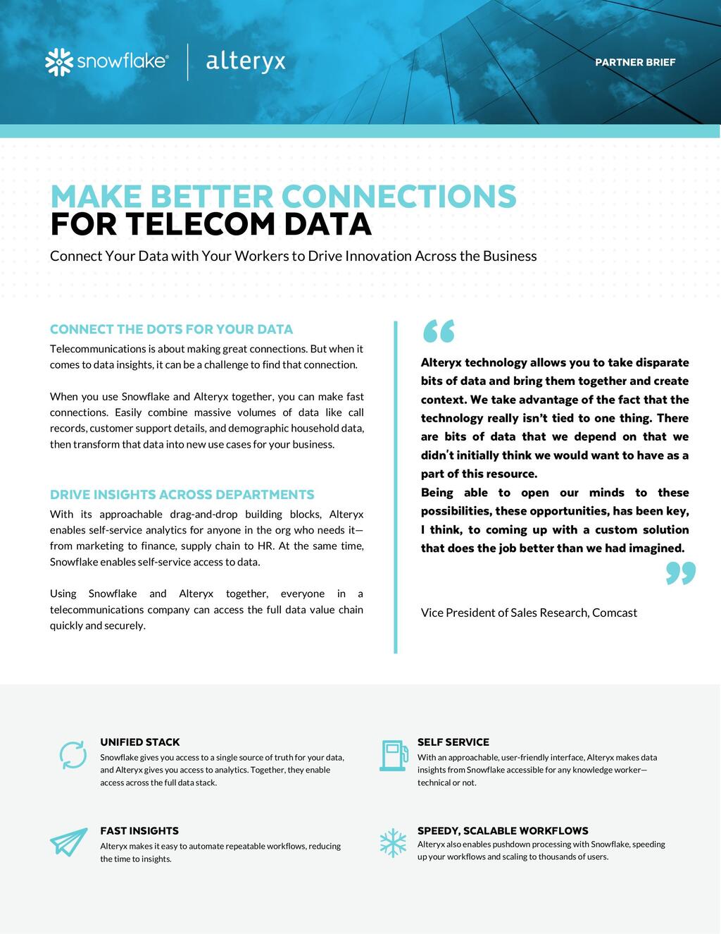 Make Better Connections for Telecom Data