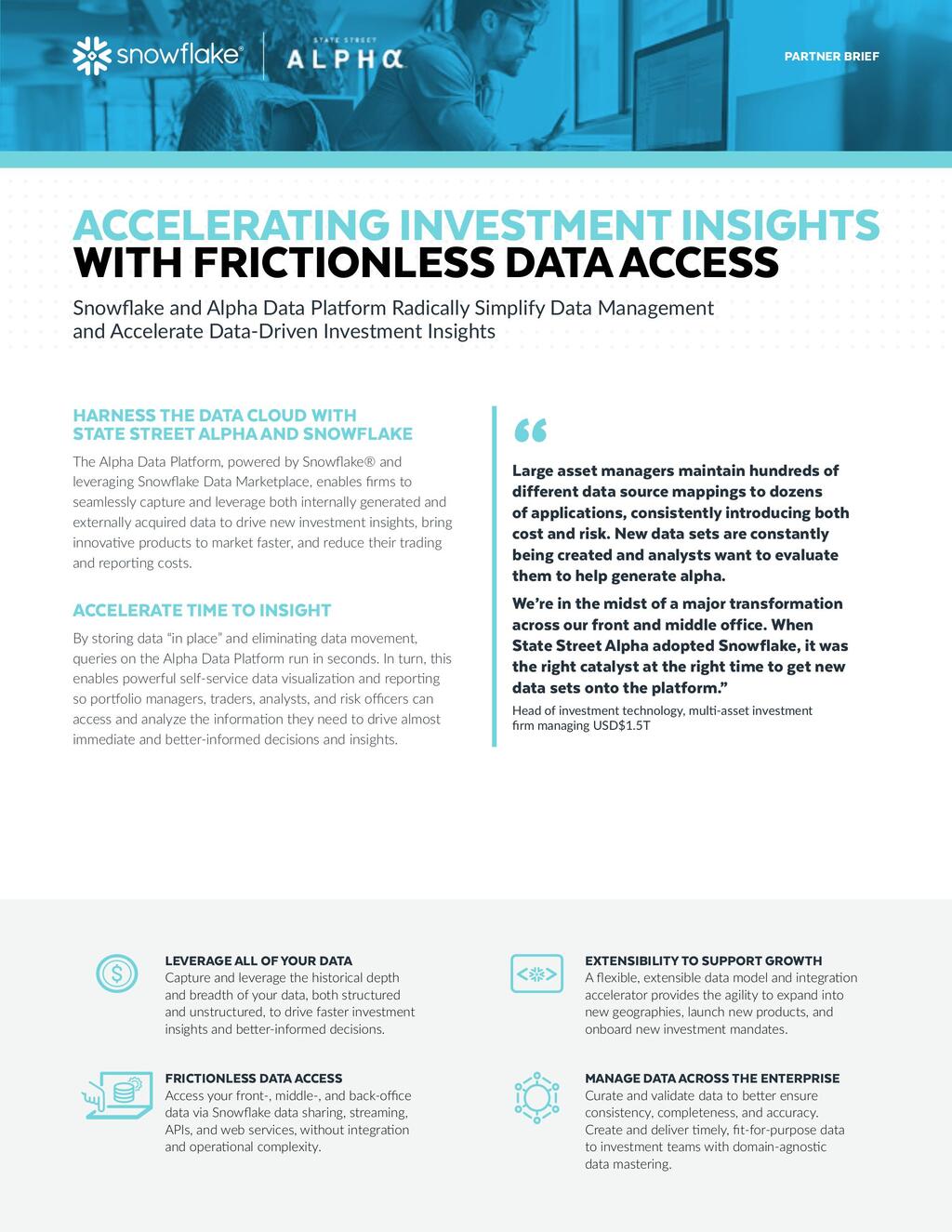Accelerating Investment Insights With Frictionless Data Access Accelerating Investment Insights With Frictionless Data Access