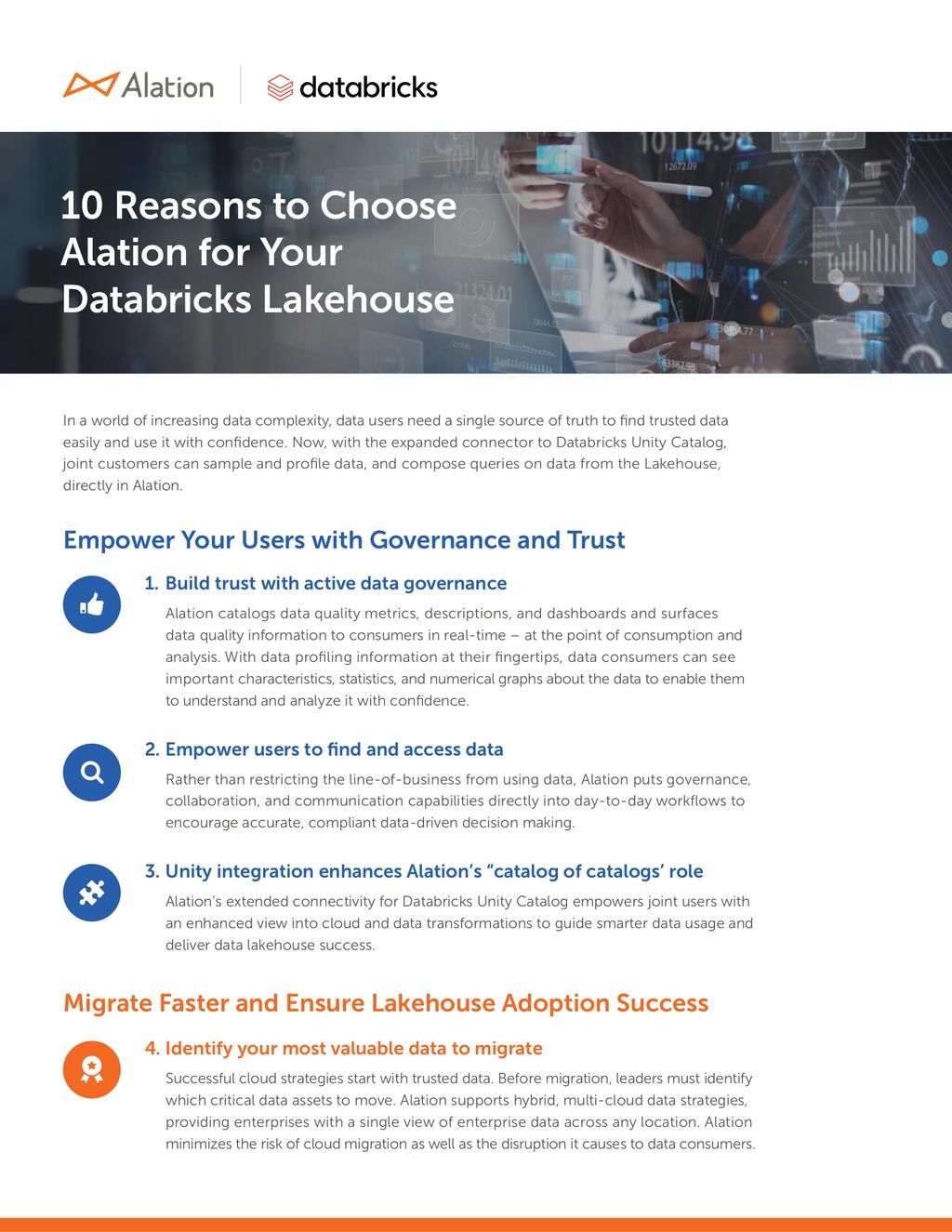 10 Reasons to Choose Alation for Your Databricks Lakehouse