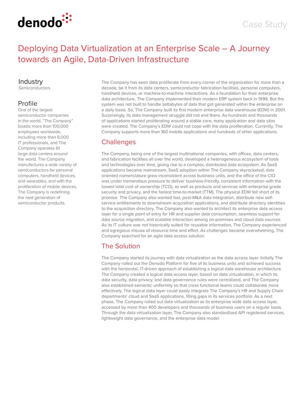 Deploying Data Virtualization at an Enterprise Scale – A Journey ...