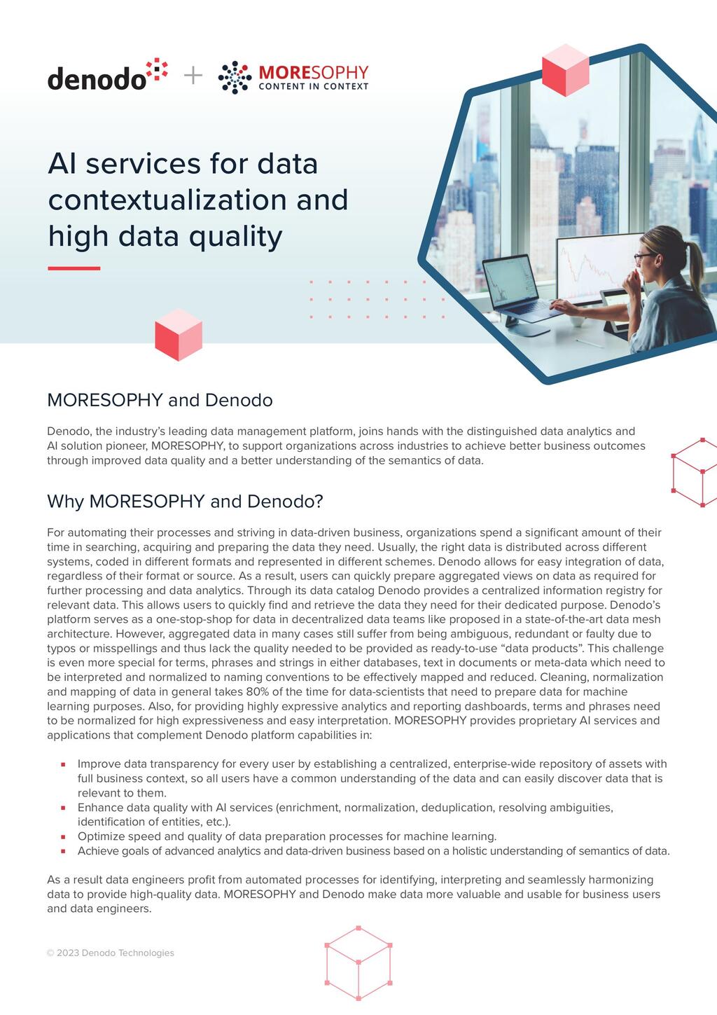 AI services for data contextualization and high data quality