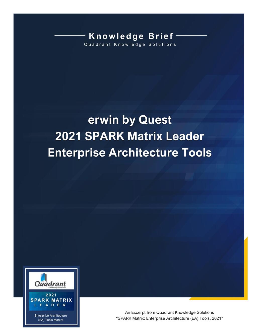2021 SPARK Matrix Leader Enterprise Architecture Tools