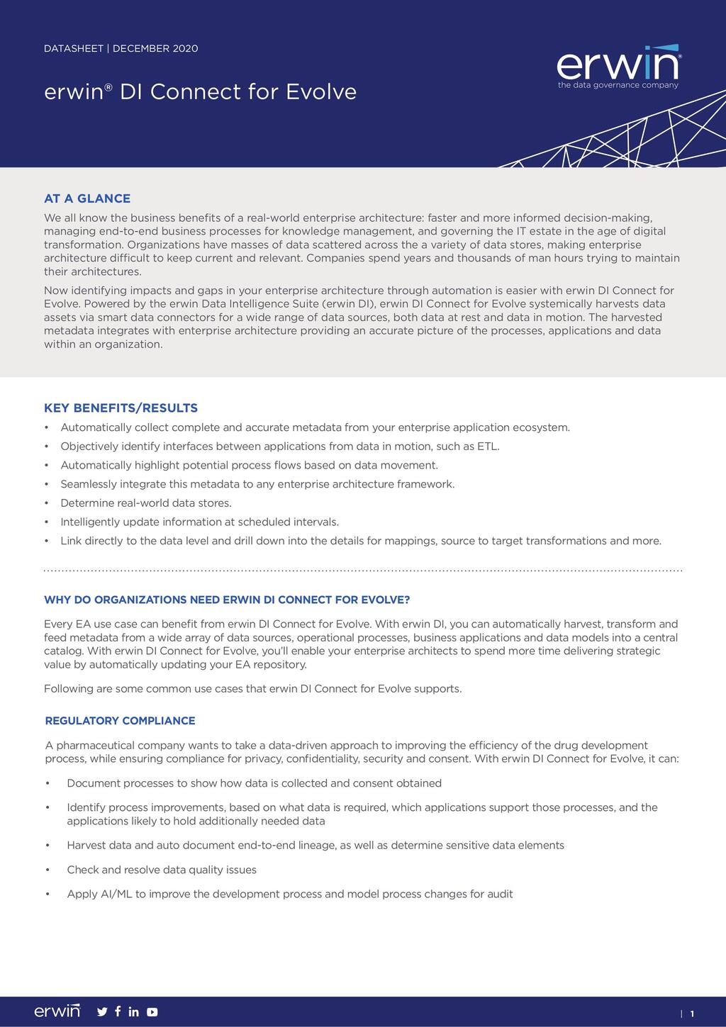 erwin DI Connect for Evolve