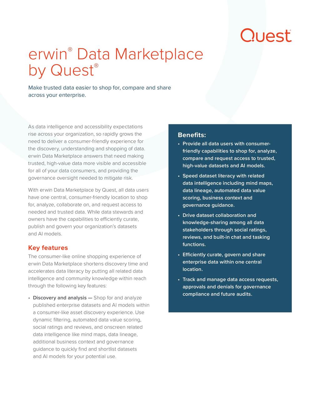 erwin Data Marketplace by Quest